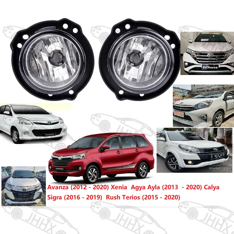 Car Front Bumper Fog Light Driving Toyota Avanza Xenia Agya Ayla 2012 ...
