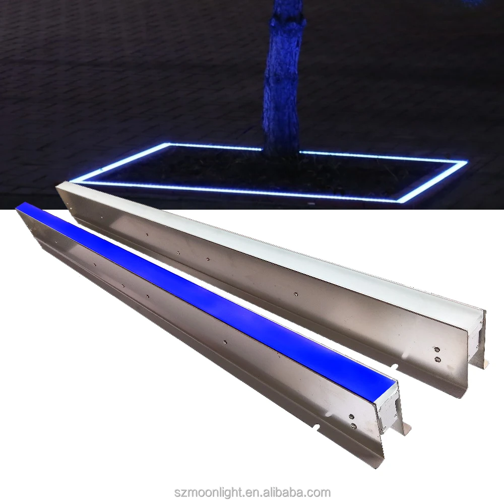 DMX512 Stainless Steel Linear Tree Lighting RGB Color DC24V Outdoor ...