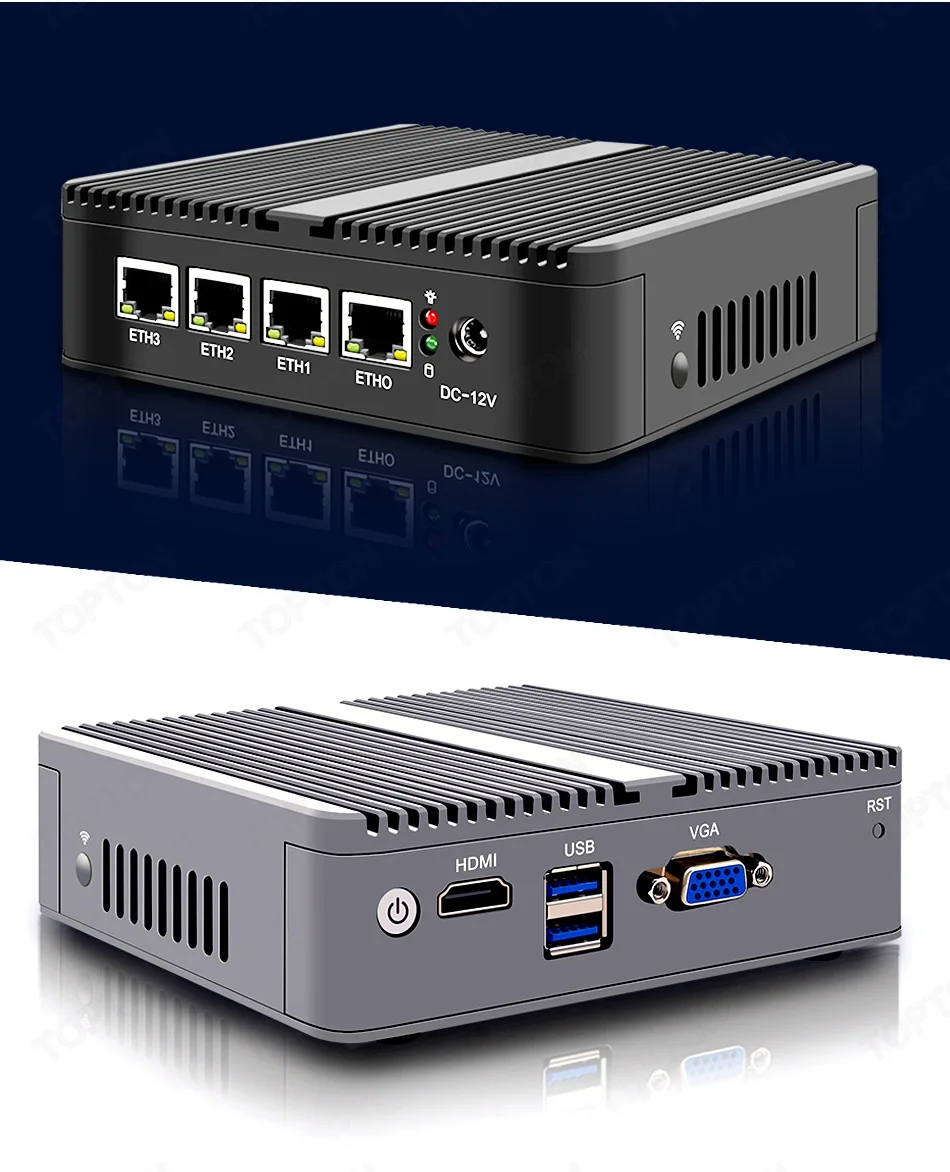 J4125 Fanless 2.5g Router Nano Mini Pc 4 Intel I226 I225 2.5gbe Nics ...