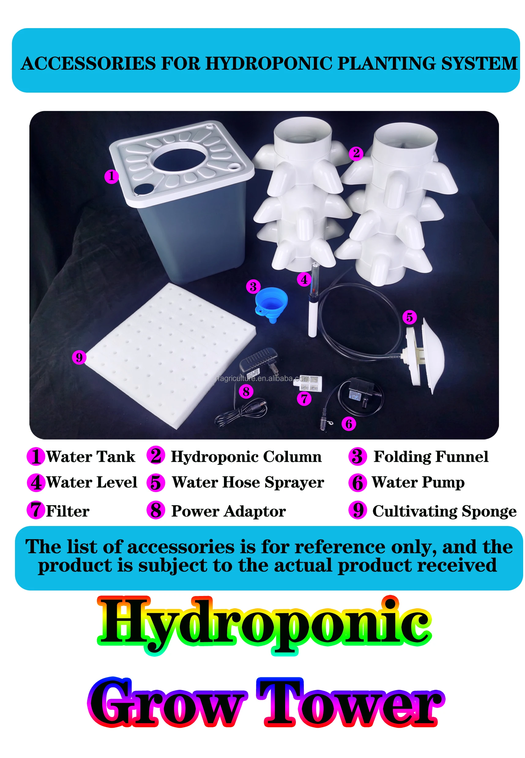 30 Holes Hydroponic Tower - Efficient Vertical Farming
