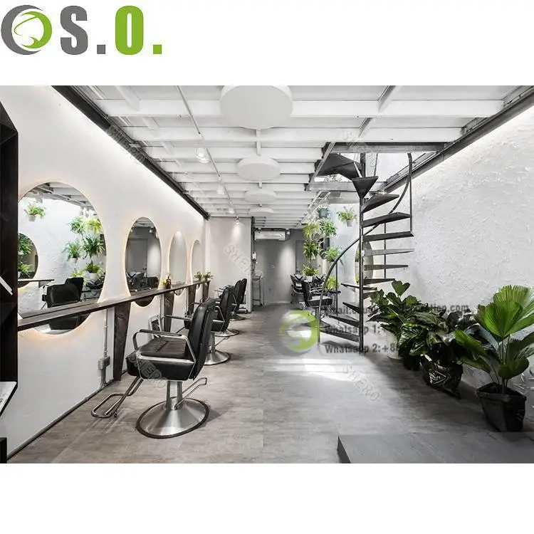 Retail Salon Shop Counter Design Barber Shop Counters Wig Display ...