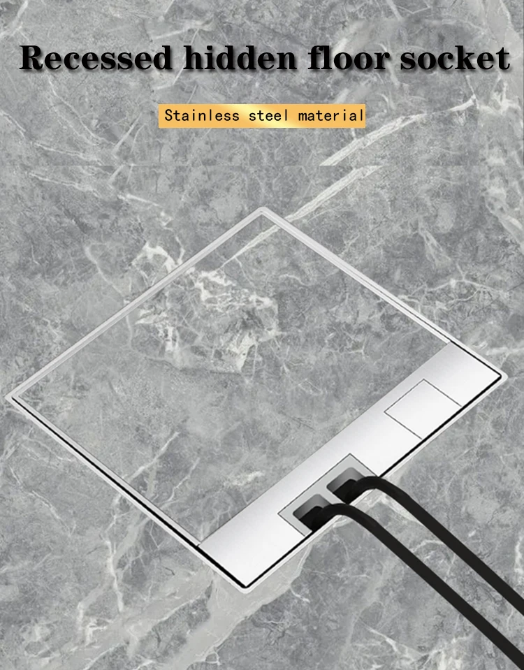 Stainless Steel Concealed Ground Socket USB-c Type-c Charging Socket EU ...