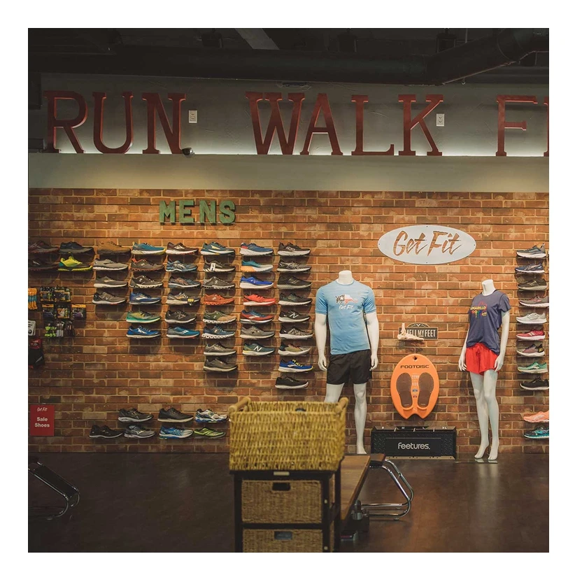 Customization Bike Shop Interior Layout Sports Sneakers Showcase ...