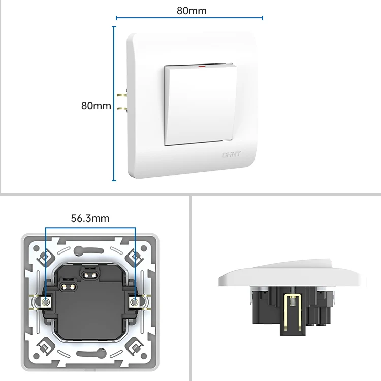 CHINT 2024 New Model 1 Gang Multi Way Wall Switches With Night Light ...