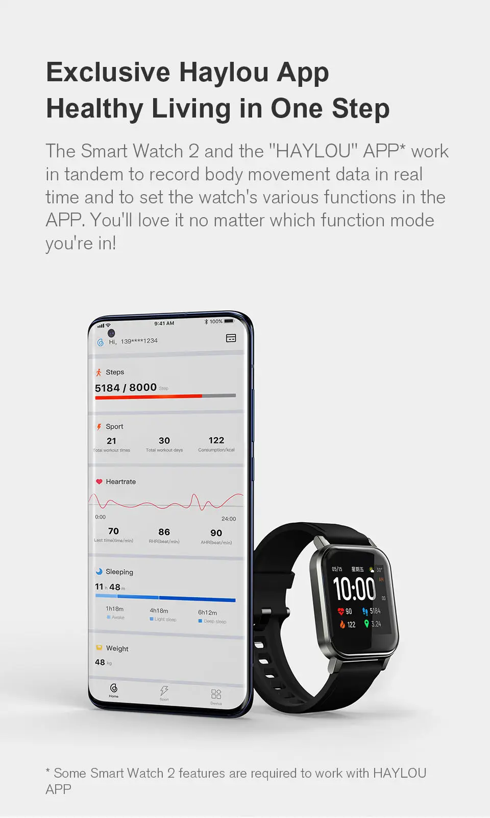Xiaomi Haylou Ls02 Global Version Smart Watch Ip68 Waterproof 12 Sport ...