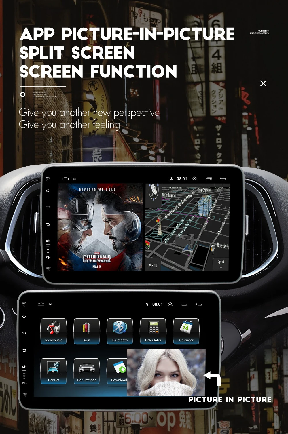 10 '' Android 13 Car Radio With Gps Wifi Stereo Touch Screen 2 Din Car ...