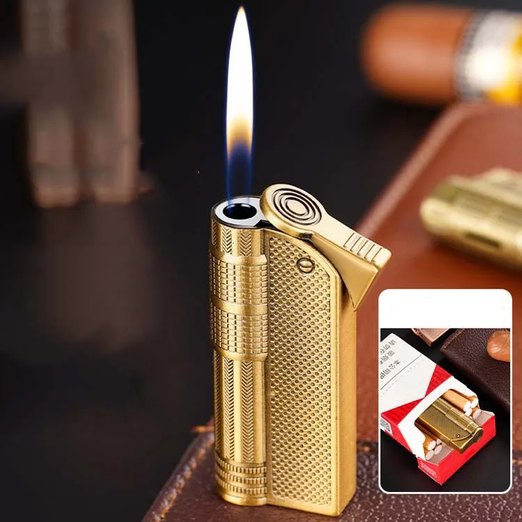 Vintage vintage open flame lighter nostalgia one key ignition ...