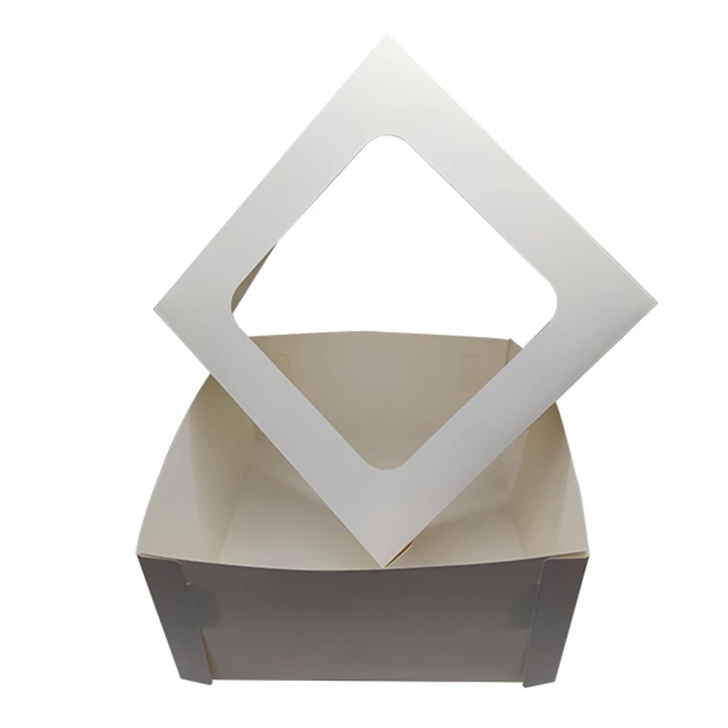 Custom Recycle Kraft Paper Food Boxes With Plastic Clear Windows Eco ...