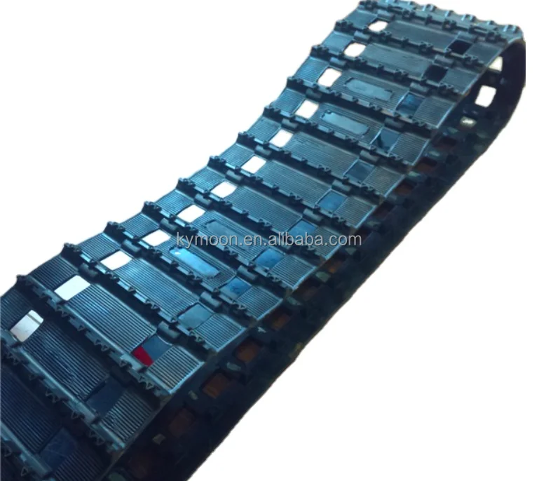 Snow Vehicle Rubber Track 254x64x27 Robot Rubber Crawlers Stair Climber ...
