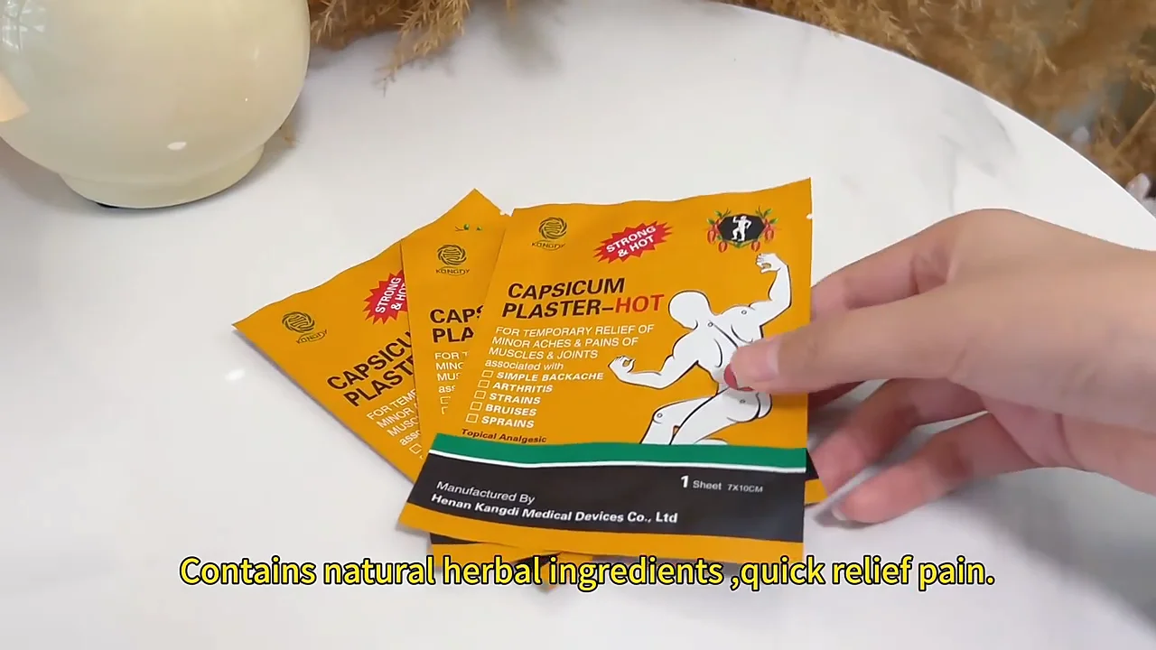 Wholesale Porous Capsicum Plaster Arthritis Pain Herbal Patch Capsicum ...