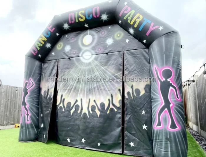 Custom Outdoor Black LED Disco Inflatable Nightclub Tent for Party ...