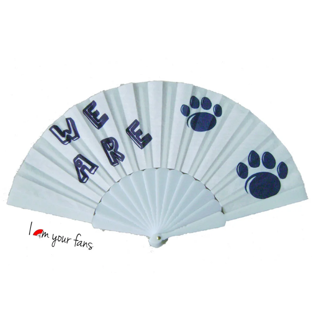 Personalised Plastic Hand Fan Colored Folding Fans For Women & Festival ...