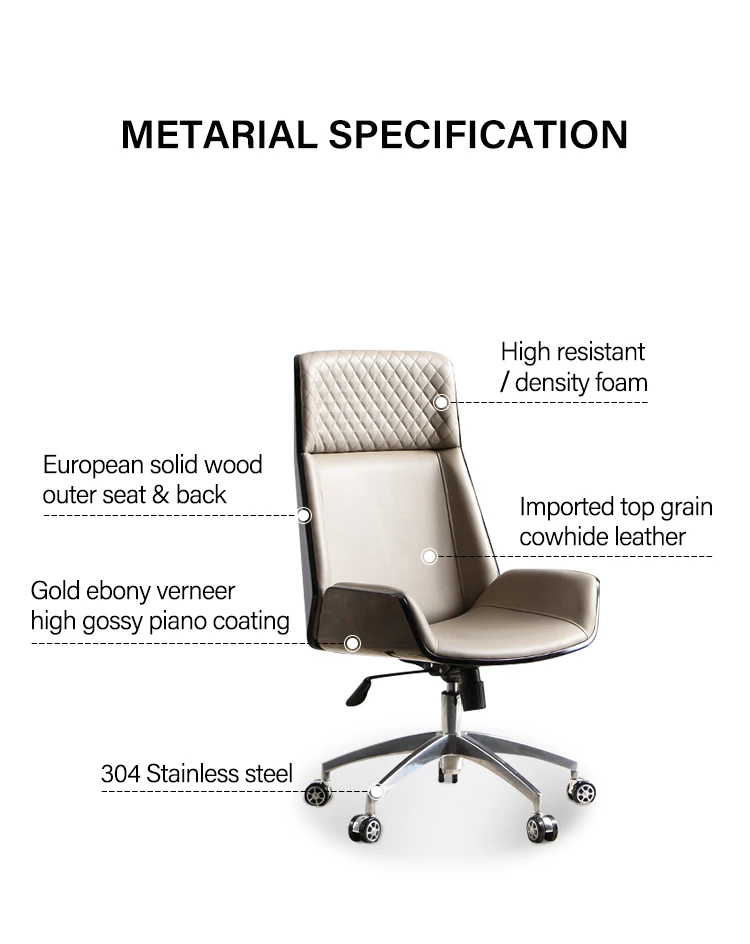 Italian Luxury Modern Design Study Room Chairs Solid Wood Piano Coating ...