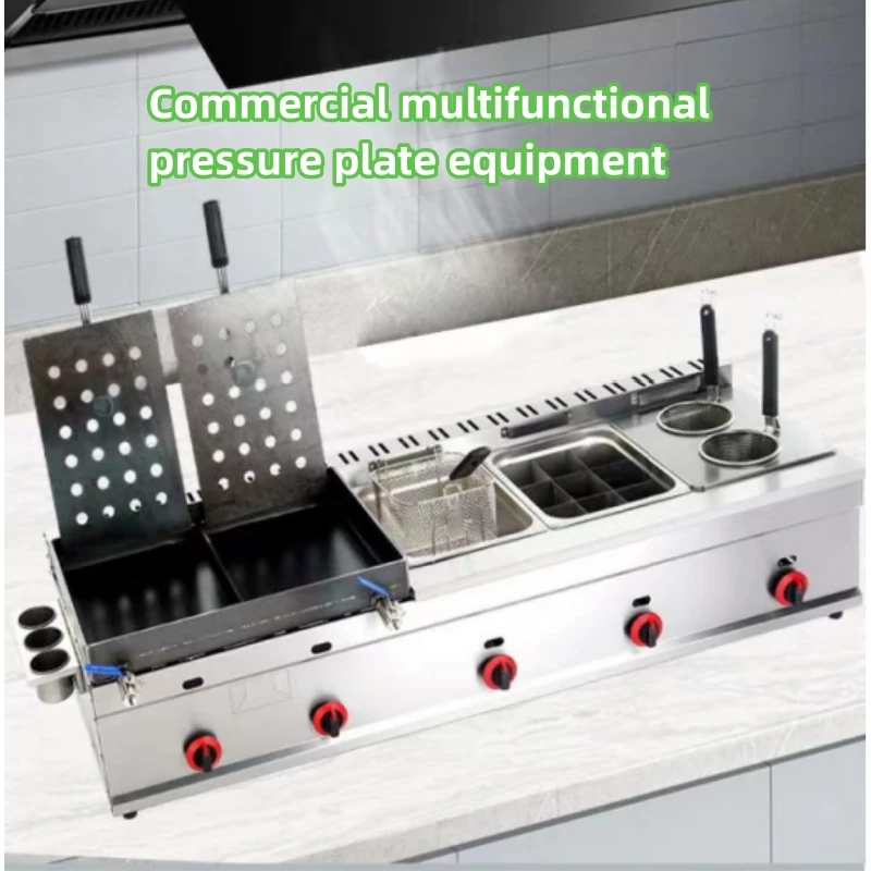 Lar Capacity 3-cylinder Rans Type Kitchen Fryer With Baking Pan And Hot ...
