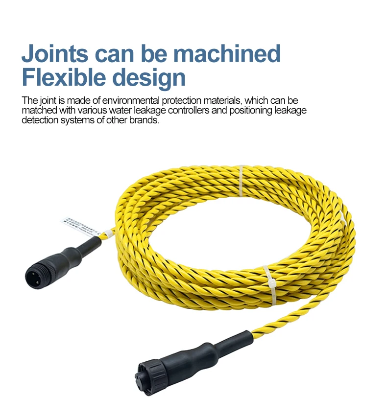 GOLDKOON Water Leak Detector Rope Leakage Detection Line Sensing Sensor ...