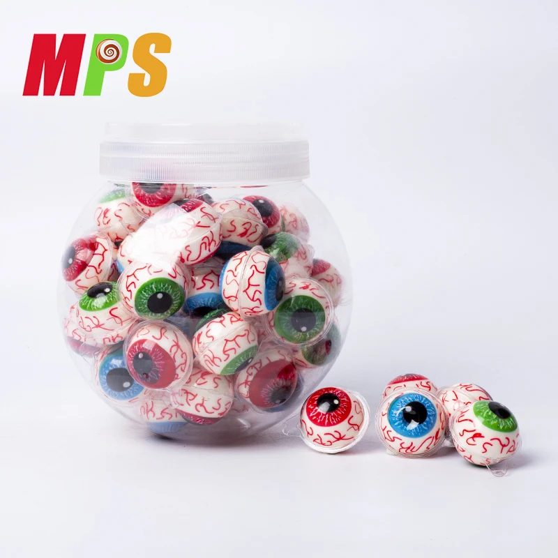 Individually Wrapped Large Eyeball Soft Candy Jelly Gummy Fruit Jam Filled Gummies| Alibaba.com