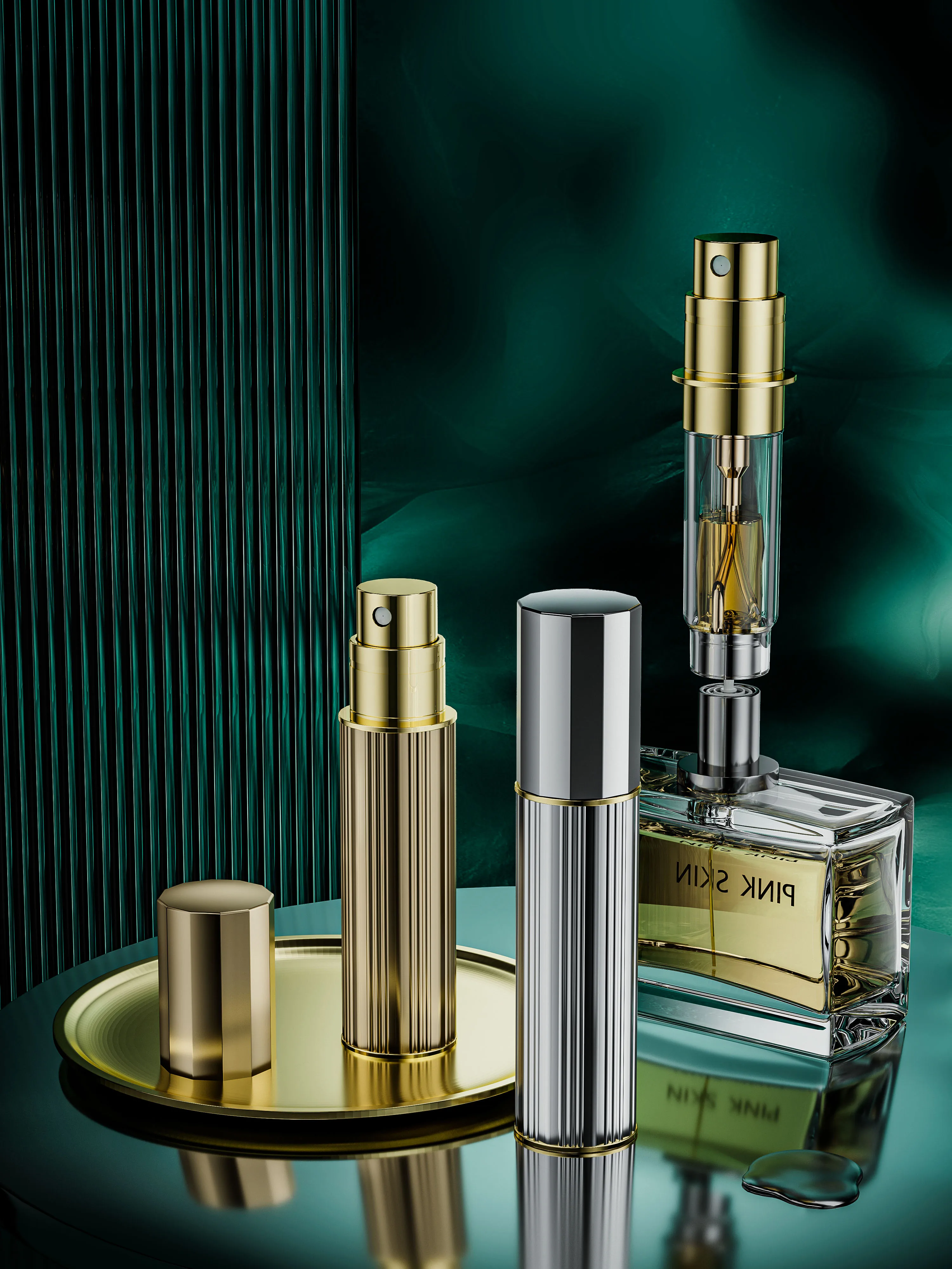 5ml Mini Perfume Atomizer Refill Perfume Bottles Travel Sized Aluminum ...