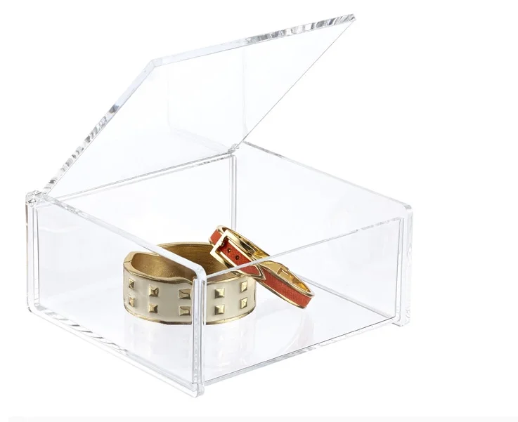 Thick Clear Acrylic Box With Magnet Lid, Custom High Quality Acrylic ...
