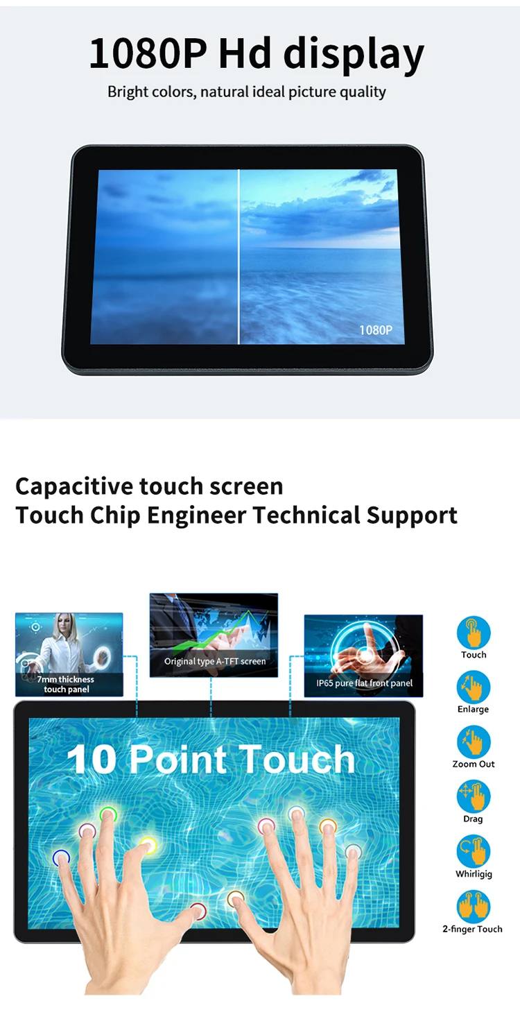 Touchwo Custom Touch Screen Monitors - Versatile & Durable