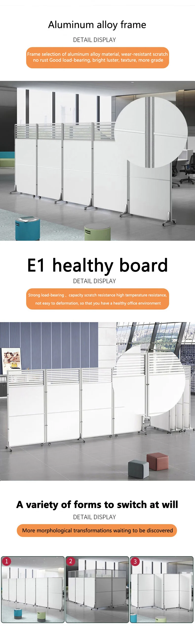 PF-001 Factory Customized Room Partition Wall Divider