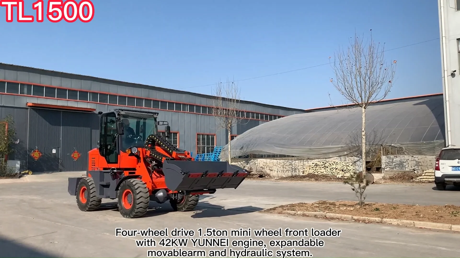 Tl1500 Front End Loader Tuv/ce Certified Compact 1500kg Farm Machinery ...