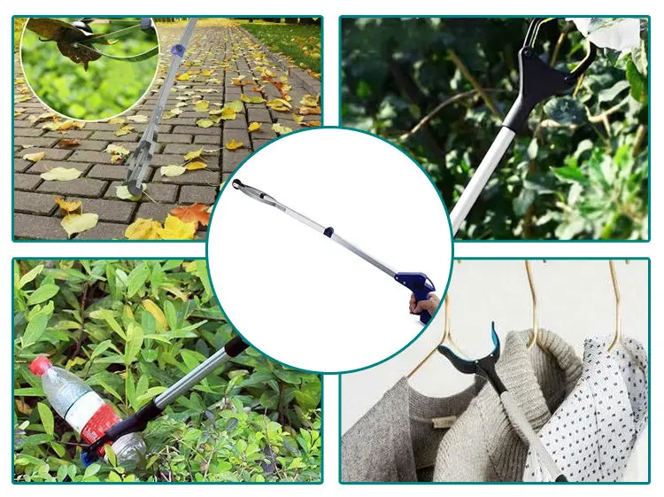 Eco Folding Handle Carries Grabber Garbage Picker Tool Household Picker ...