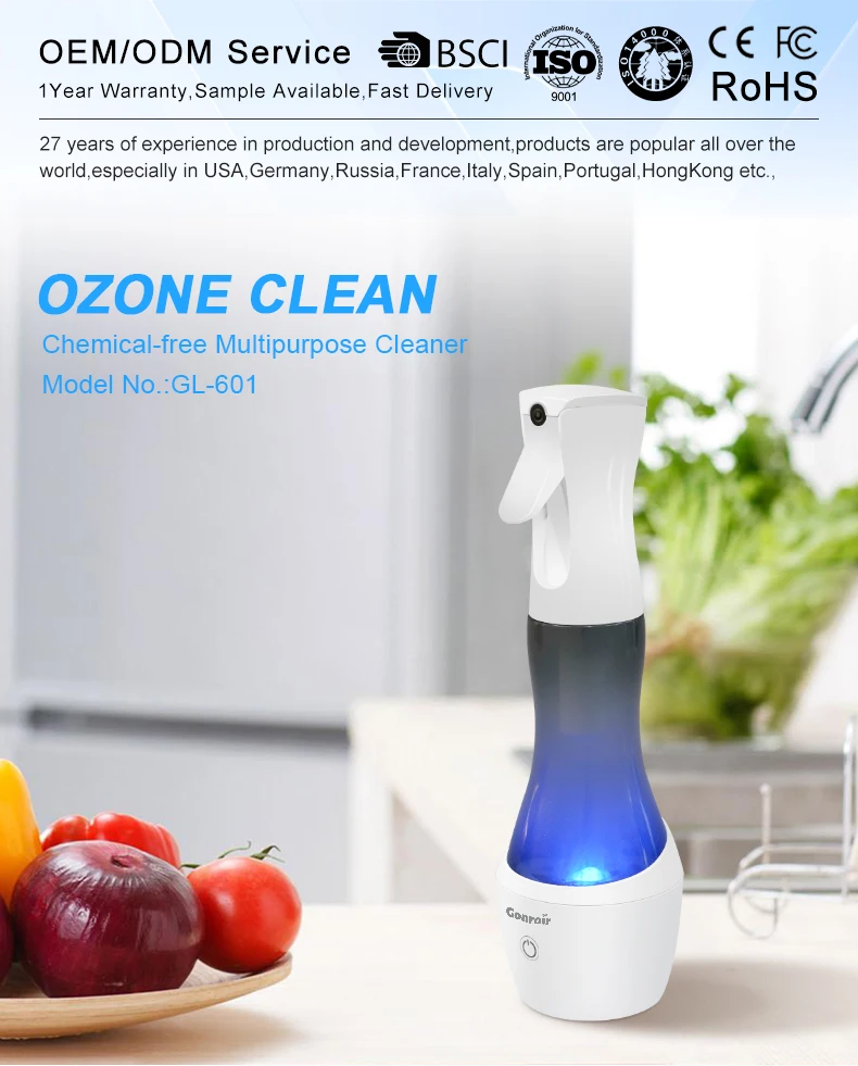 Portable Hotel Travel Air Purifier Ozone Water Sprayer For Home Use ...