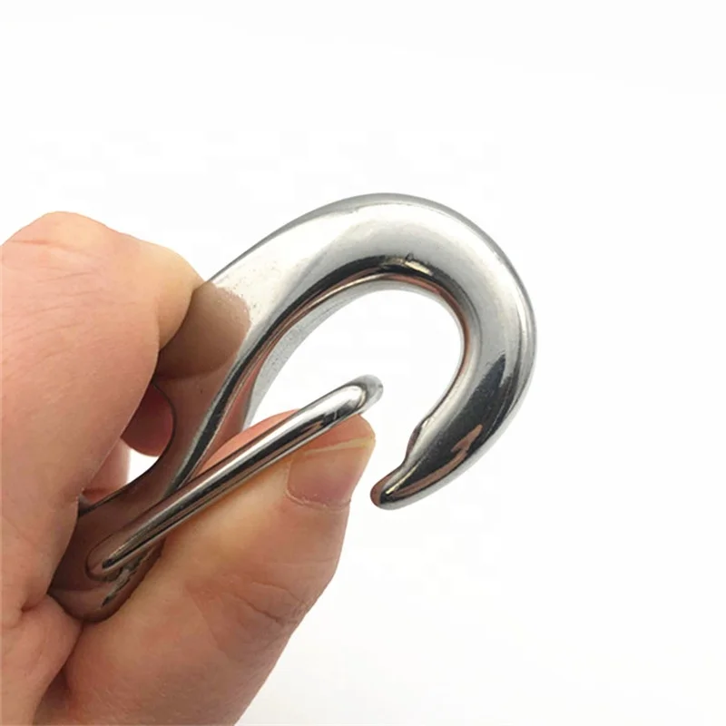 Stainless Steel 316 Open End Wire Lever Hook - 78mm