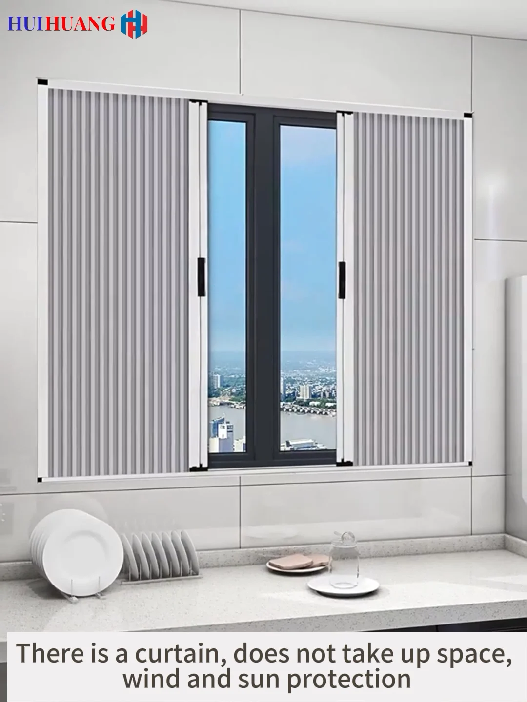 Factory Production Aluminum Framing Mosquito Mesh Sunshade Honeycomb ...