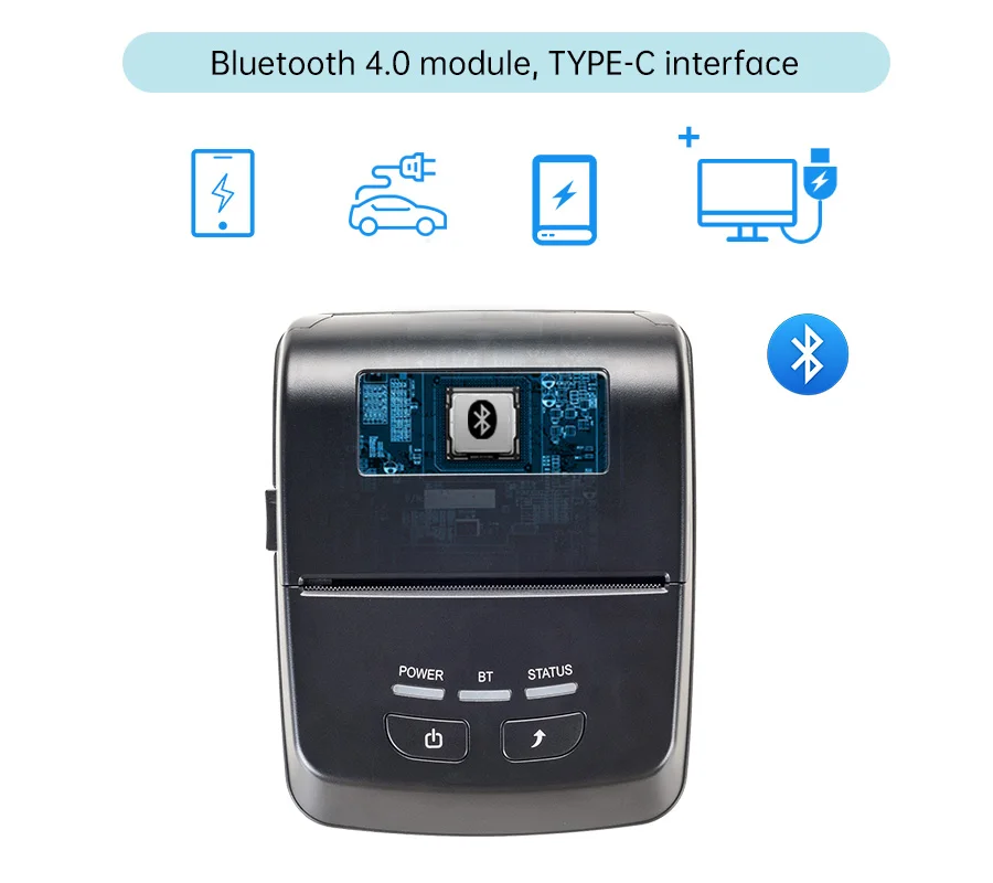 Mobile Phone Support QR Code Printers - Portable & Efficient