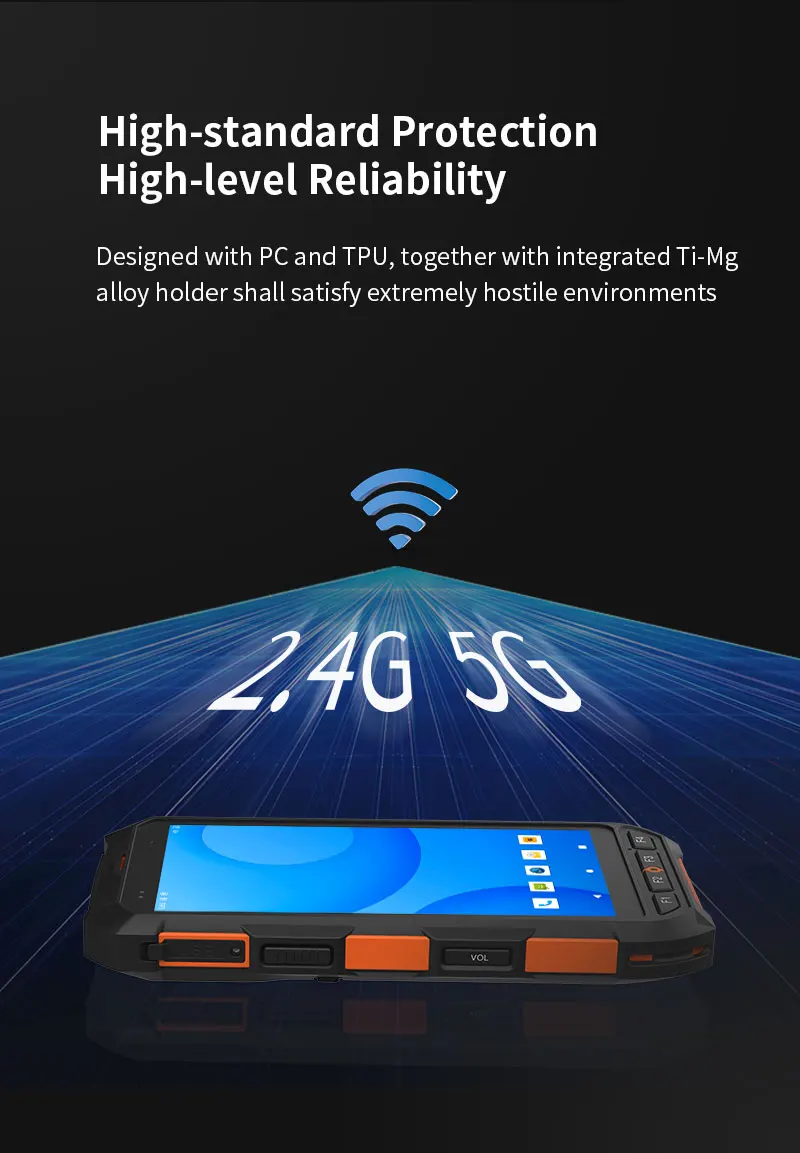 Newest Industrial PDA Android 10 4G WIFI RFID / 1D 2D Barcode Scanner ...