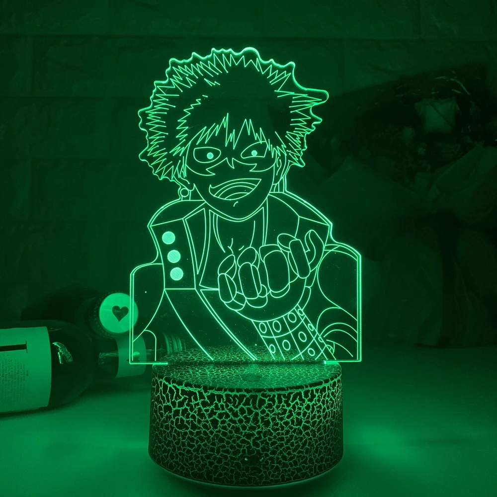 Japanese Anime Figure Katsuki Bakugo 3d Night Lamp My Hero Academia ...