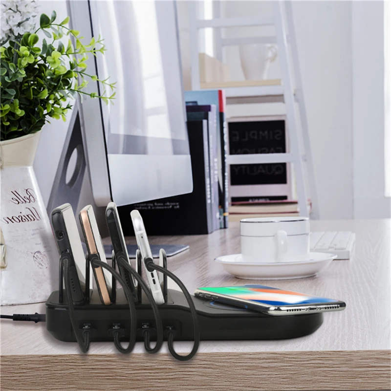 Factory Universal Wireless Charging Station Multi-functional Qi Home ...