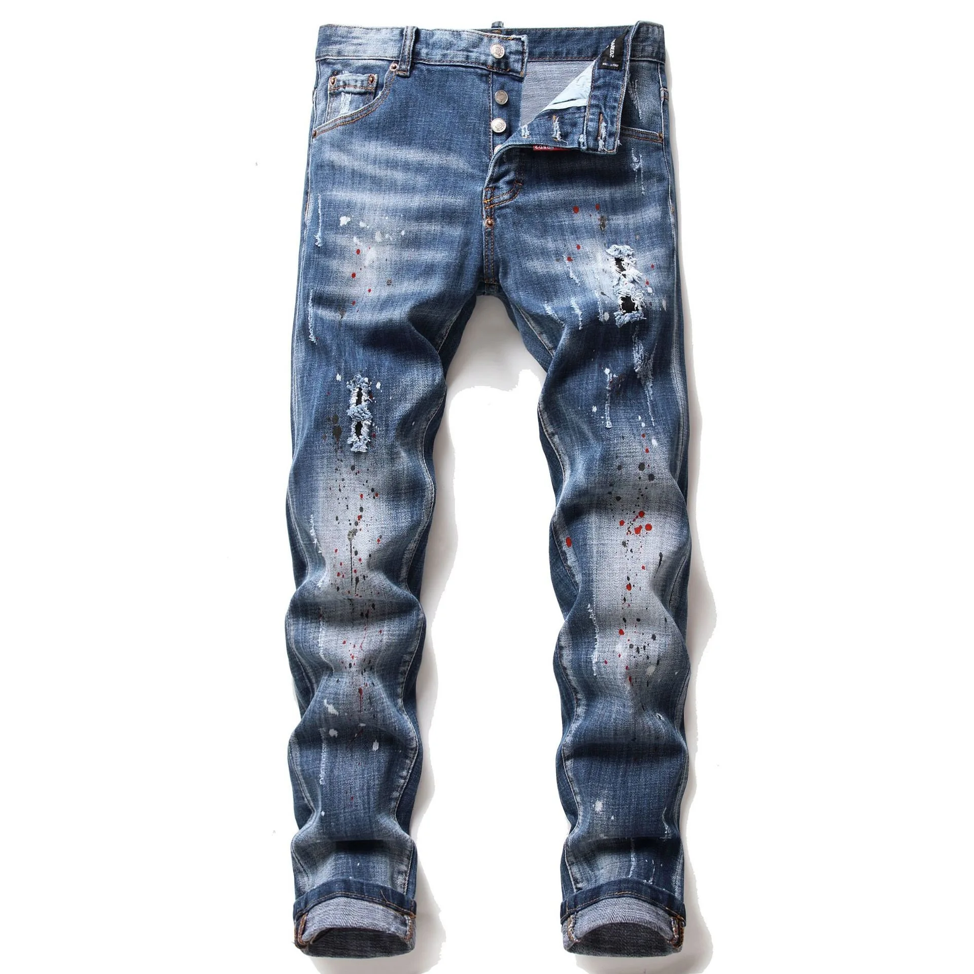 Custom Skinny Jeans Custom Ripped Splattered Paint Tattered Style ...