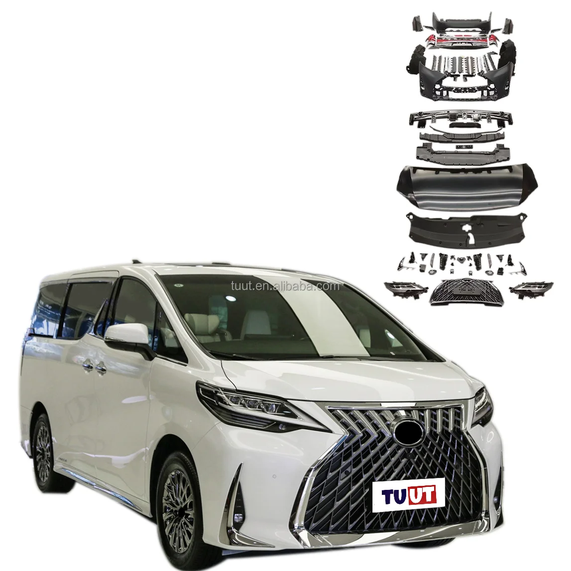 2022 New Design Body Kit For Toyota Alphard Vellfire Anh30 X Spec 15-22 2015-2022 30 35 Series ...