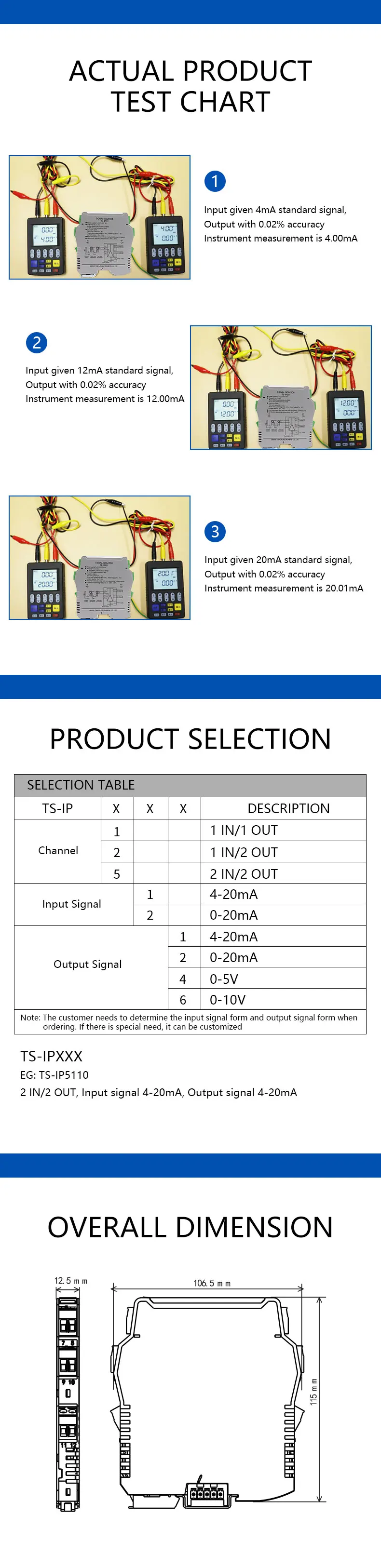 Analog Signal Isolator - 1 Input 1 Output 0-10V Control