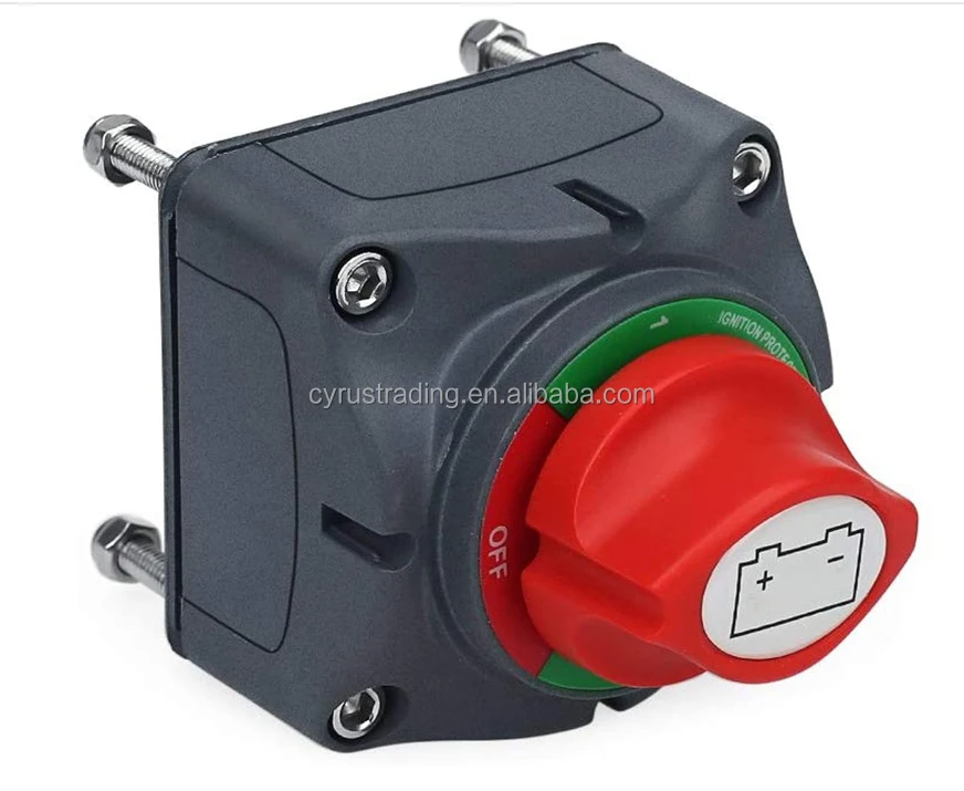Heavy Duty Battery Disconnect Switch - Waterproof & Reliable