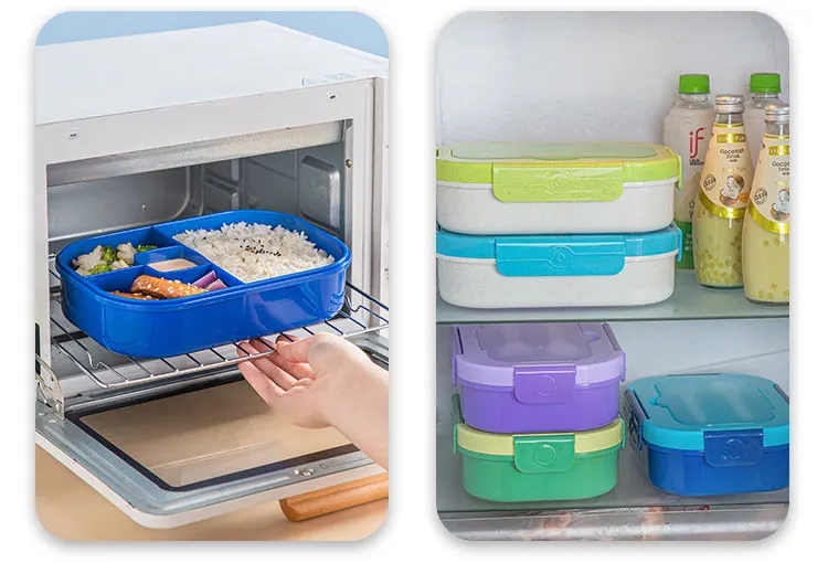 1300ml Multi Compartment Storage Box Adult Multi Grid Compartments ...