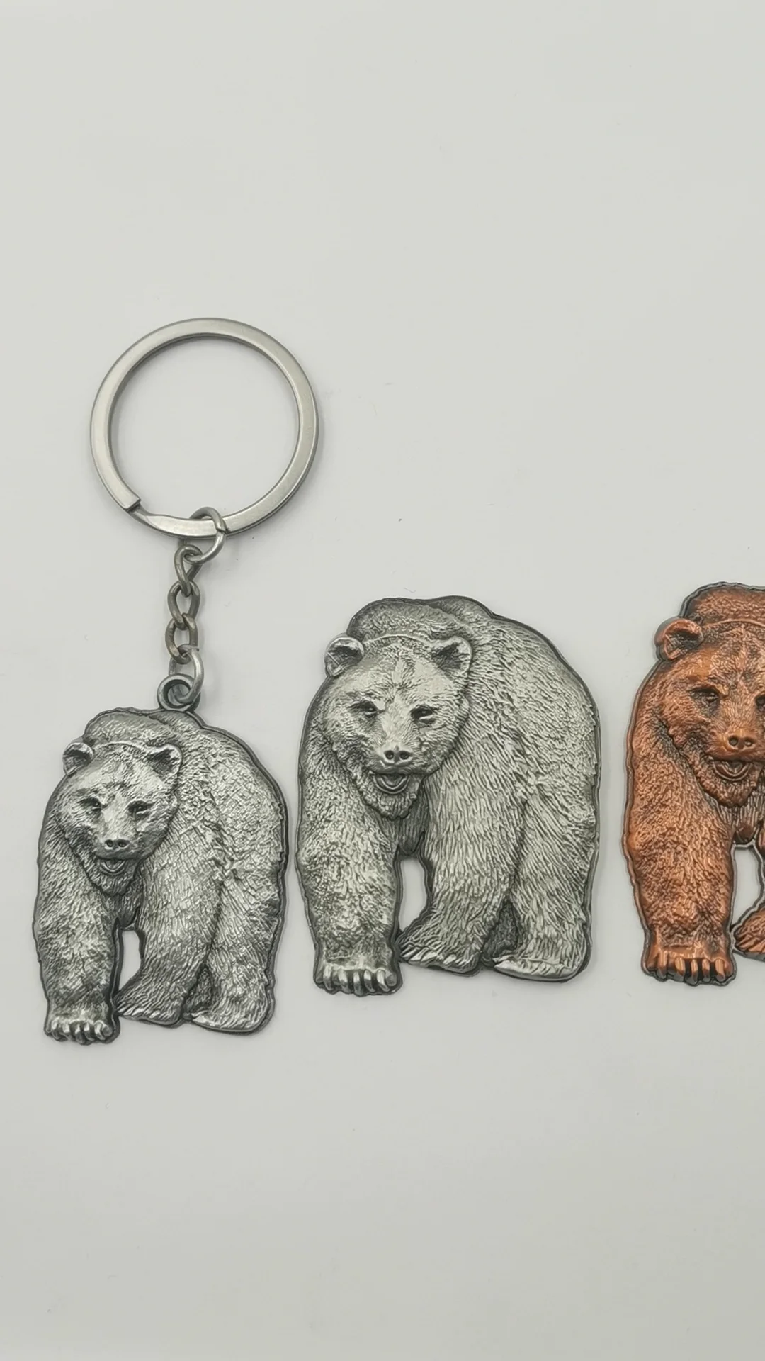 Custom Black Bear Grizzly Bear Gift Key Chain Zoo Park Animal Souvenir ...