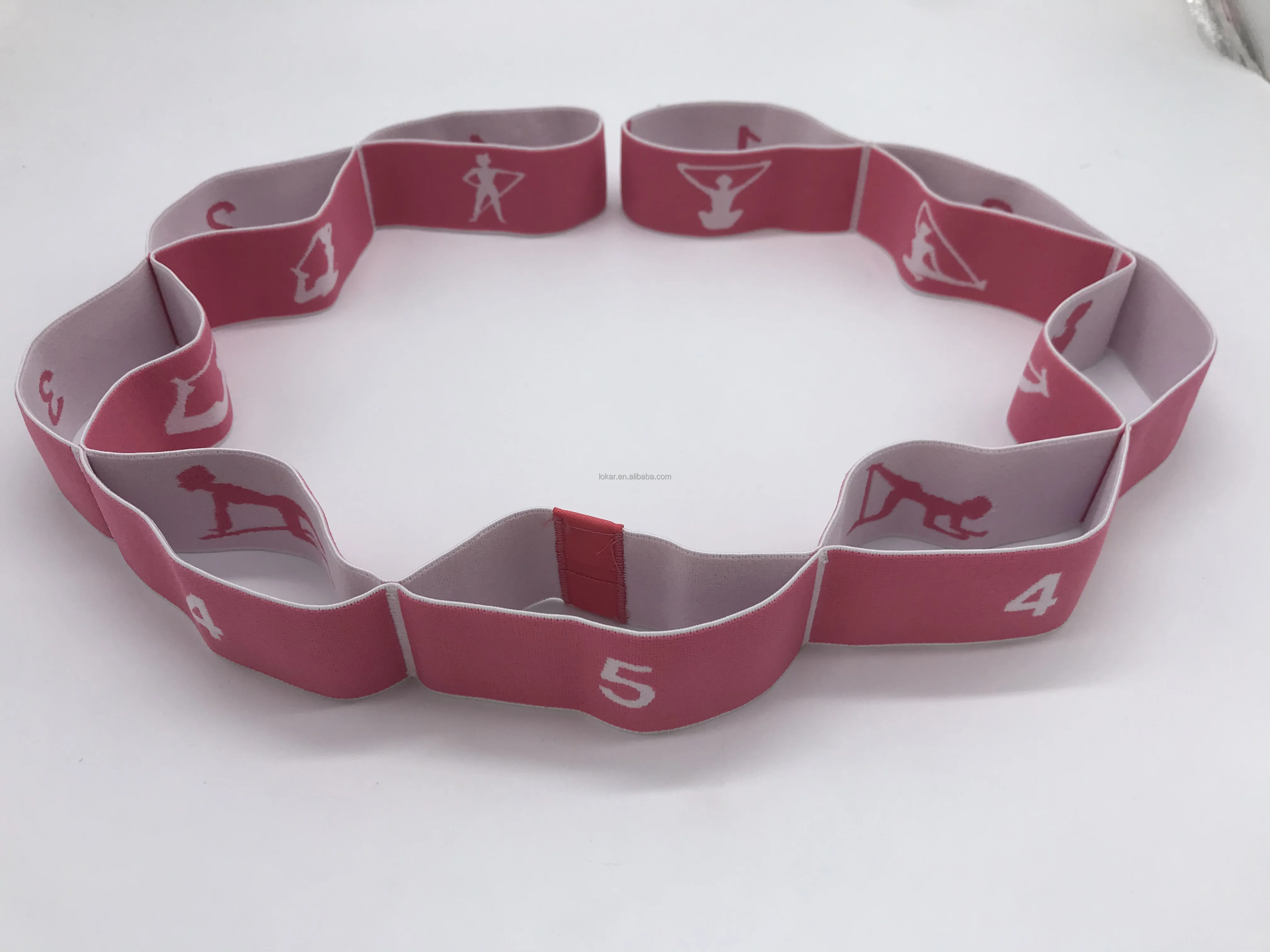 Custom Multi 9 Loops Nylon Digital Tension Resistance Band Exercise ...