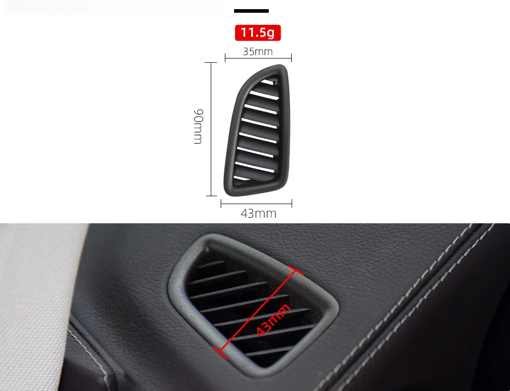 Car Dashboard Console Ac Vent Grille Air Conditioning Vents Trim Covers ...