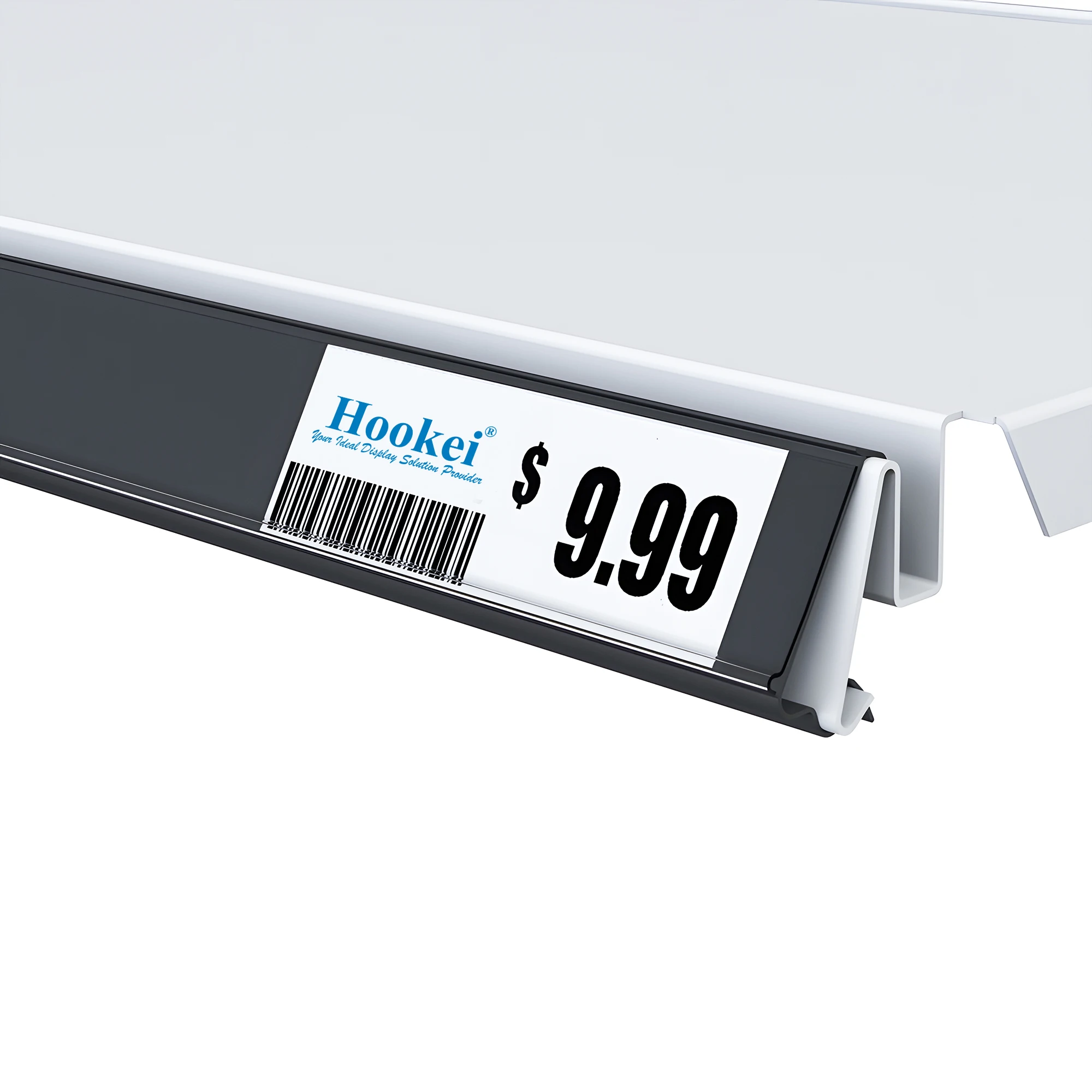 Clear Hanging Data Strip Standard Adhesive Wire Shelf Label Holder ...