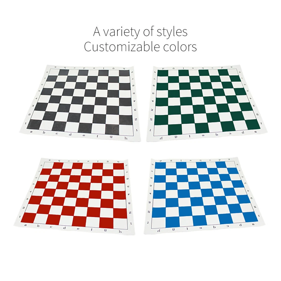 Portable Chess Set With Roll-up Pvc Board Plastic Pieces,And Carry Bag ...
