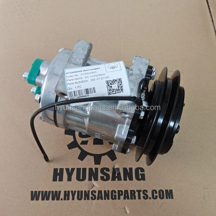 Hyunsang Excavator Parts - AC Compressor 56E-07-21120