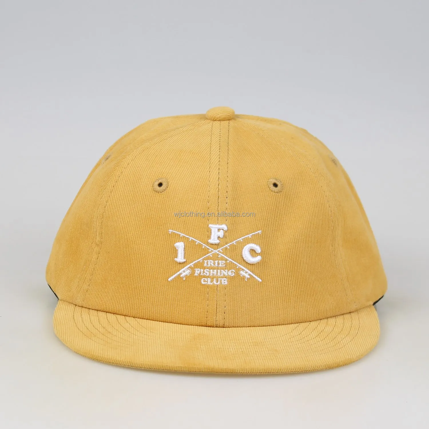 Original Low Profile Corduroy Flat Brim Baseball Caps Custom 6 Panel ...