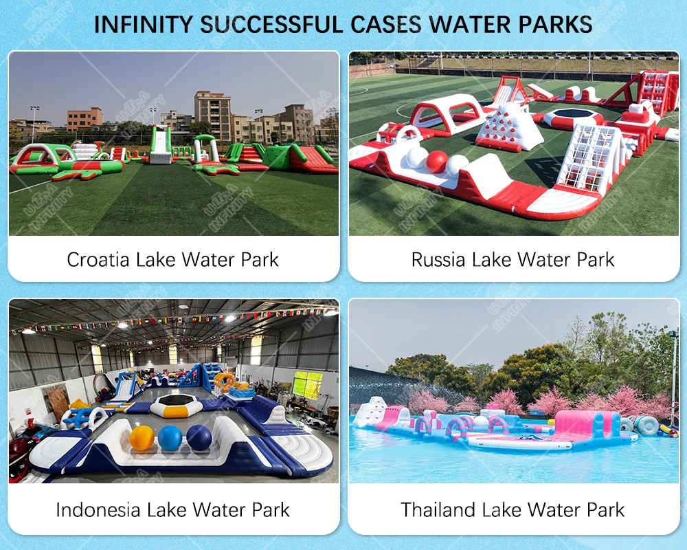 Inflatable Floating Obstacle Course Outdoor Water Park Giant Commercial ...