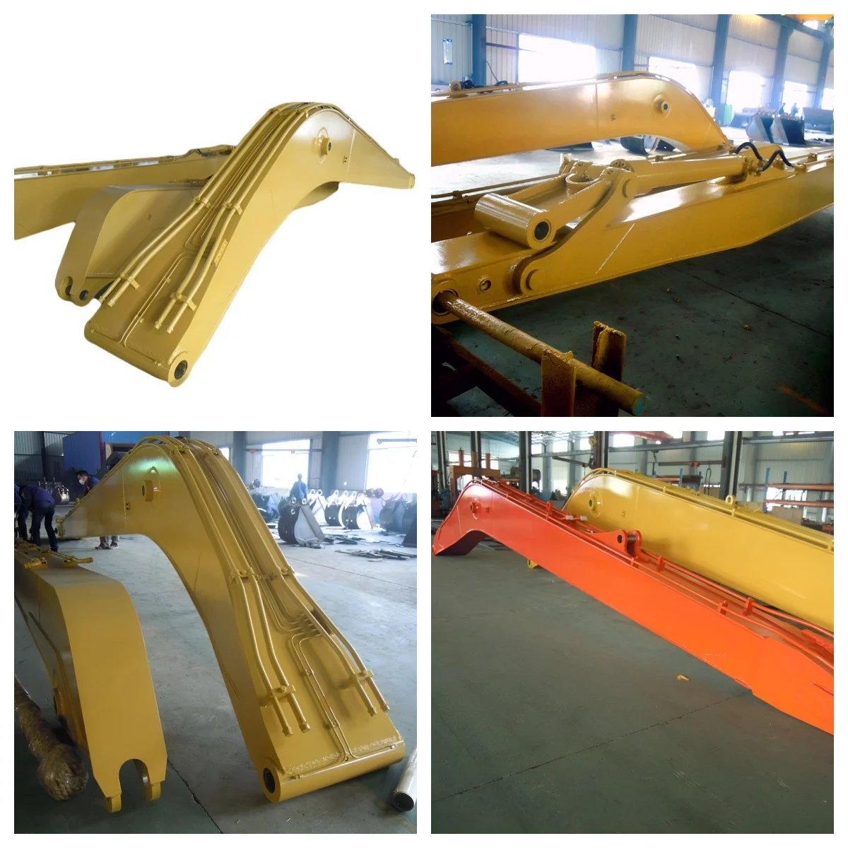 E374 Excavator Long Reach Boom Extended Arm in operation