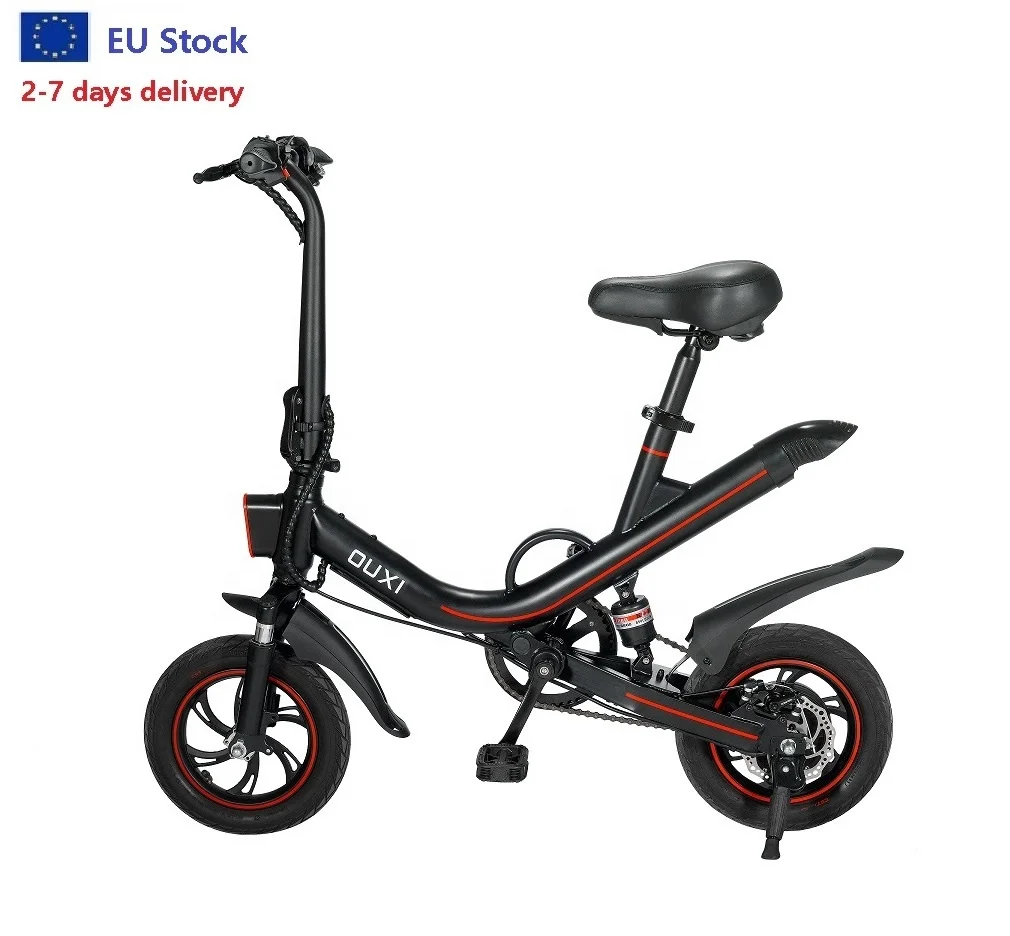 Portable 14 Inch Folding Small Electric City Step Thru Mini E Bike ...