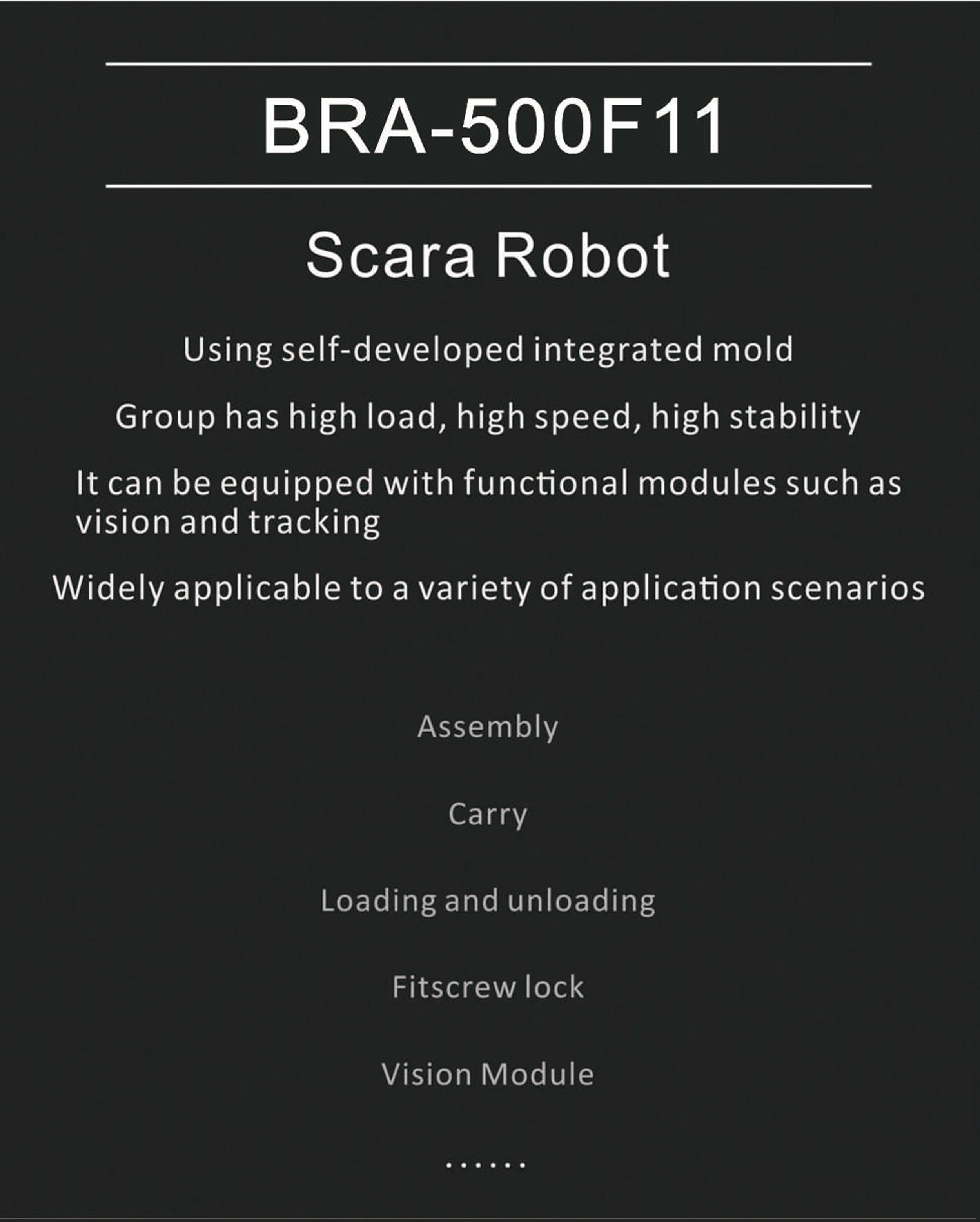 Four Axis Robot Arm Visual Loading And Unloading Manipulator Heaven And Earth Cover Packaging