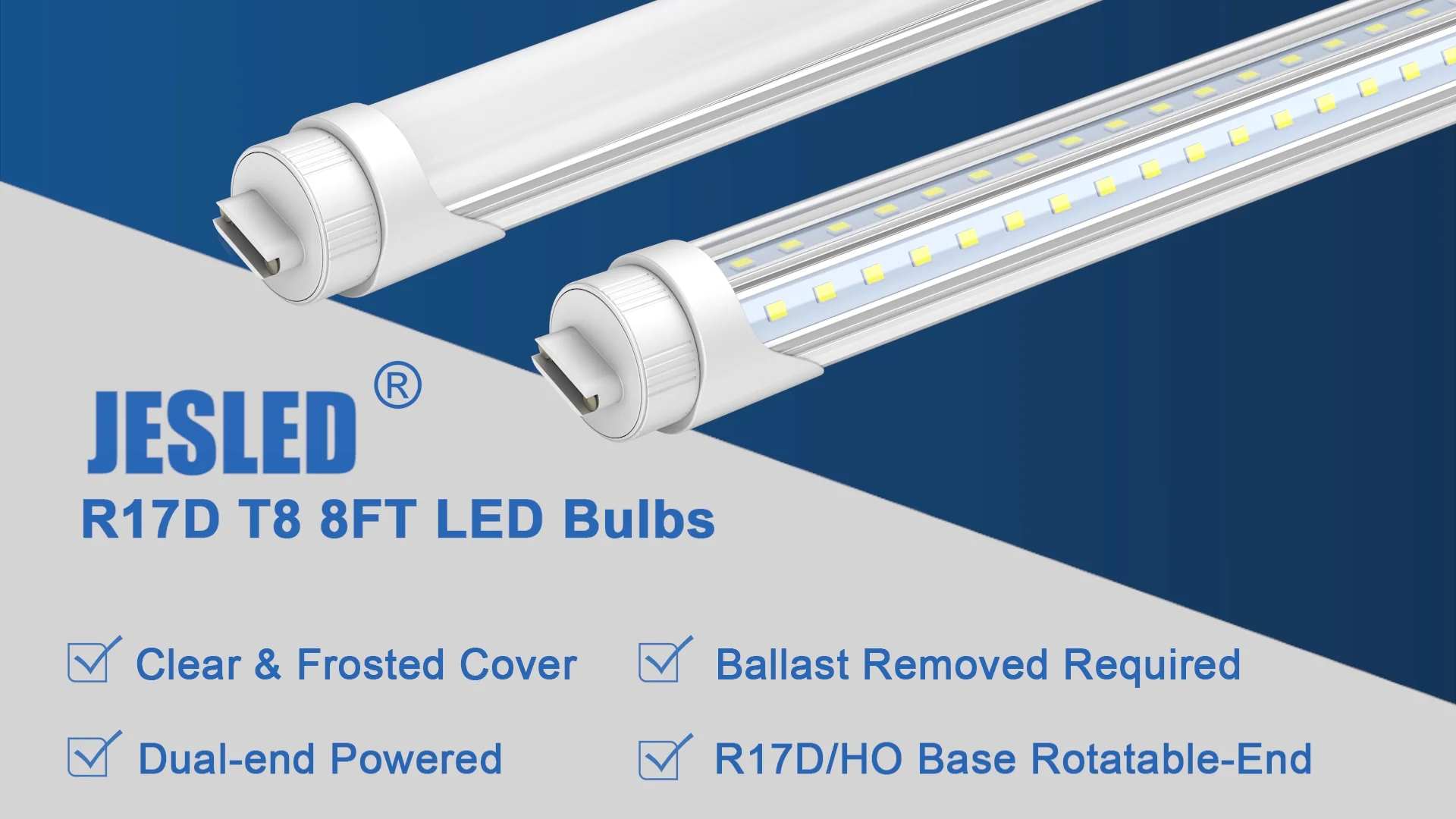 Jesled R17d Base Socket T8 Tube Light R17d Base Holder T8/t12 8ft Led ...